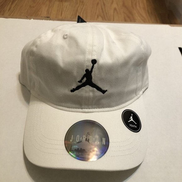 Jordan | Accessories | Jordan Jumpman White Hat Cap Size Youth ...
